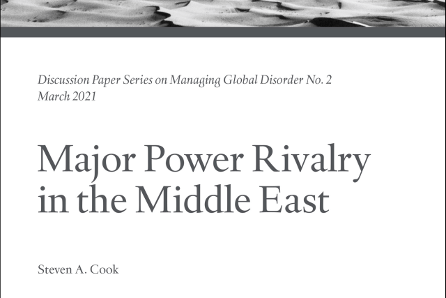 Steven A. Cook | Council on Foreign Relations